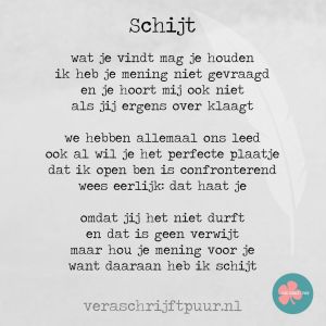 Schijt – Vera Schrijft Puur